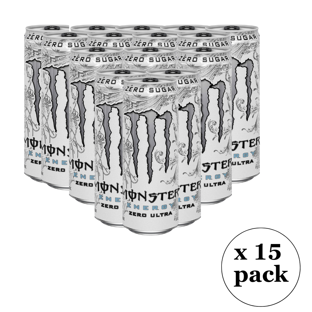 Zero Ultra A.K.A. The White Monster 16 oz x 15 Pack